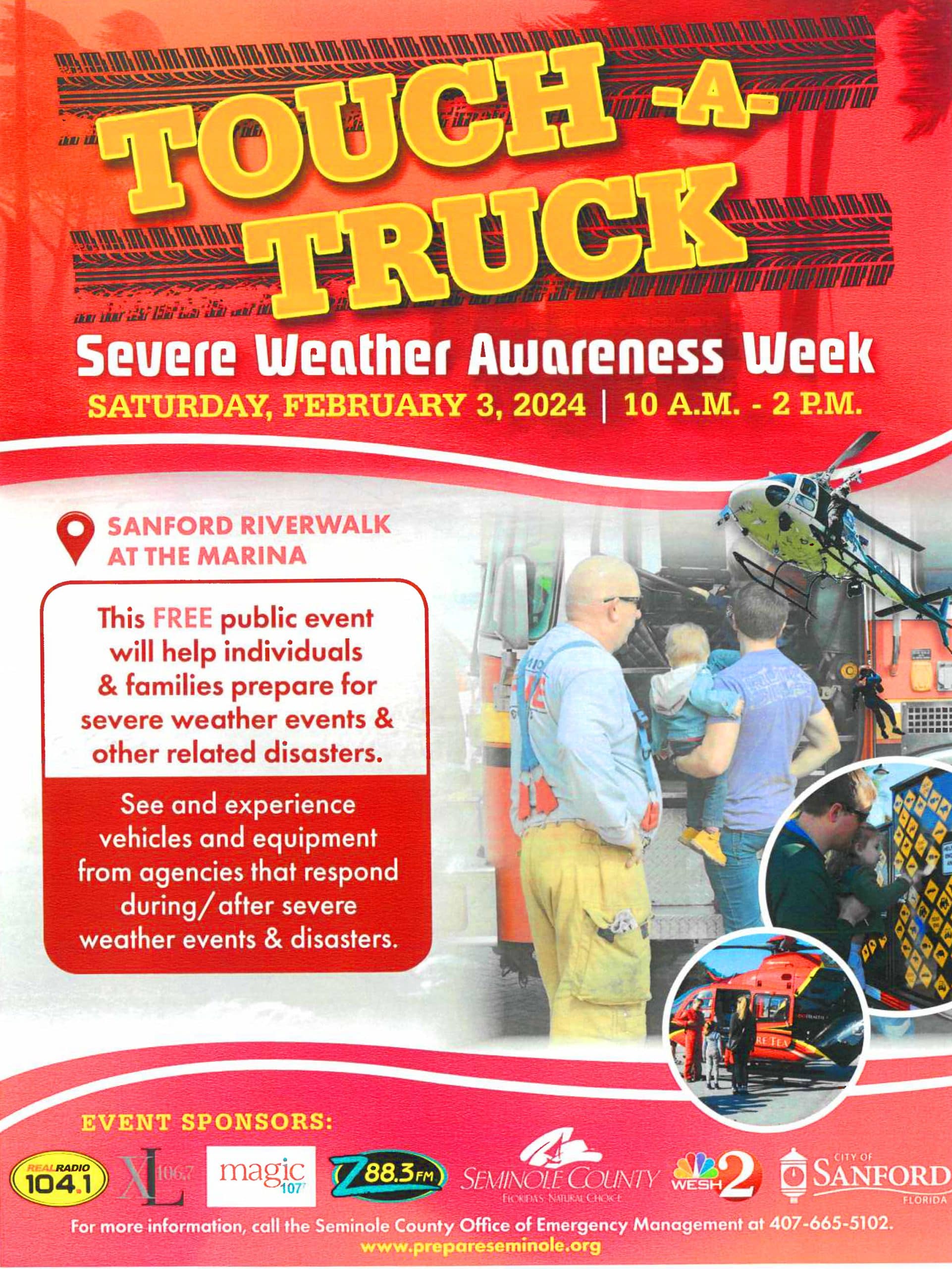 Severe Weather Awareness Week Touch A Truck - Sanford Main