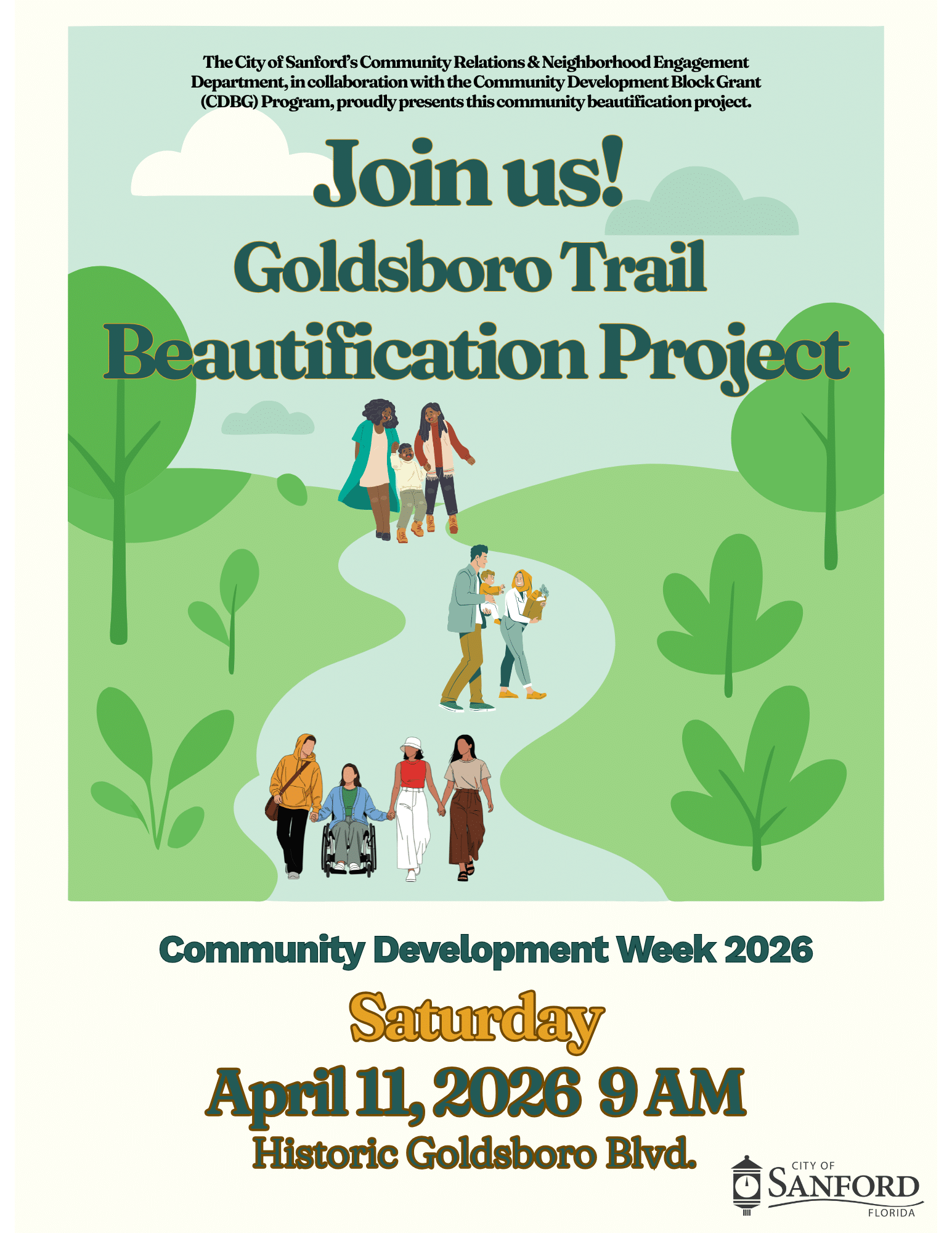 Goldsboro Trail Beautification Project - Sanford Main